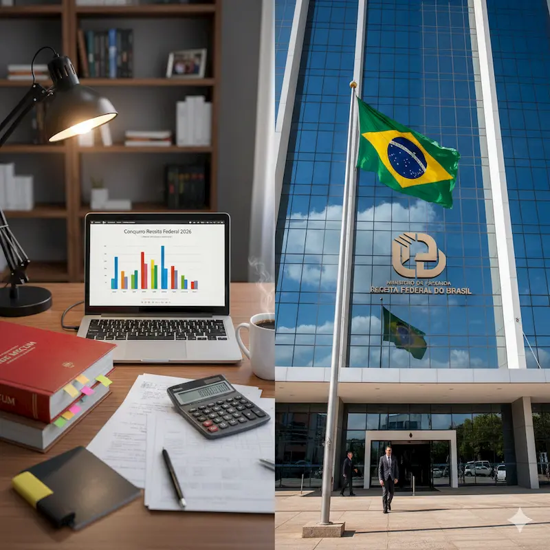 Concurso Receita Federal 2026 - editais, quanto ganha e mais!